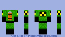 Radioactive steve Minecraft Skin