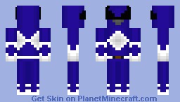 Blue Power Ranger Minecraft Skin