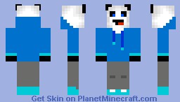PandaPwn skin 2:Derp Blue Minecraft Skin