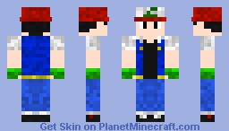 Ash Ketchum Minecraft Skin