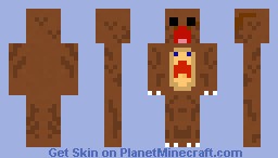 deadly teddy Minecraft Skin
