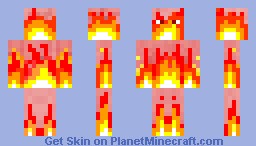 pig on fire Minecraft Skin
