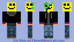 Half creeper Half Smiley face :D Minecraft Skin