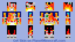 burning robot Minecraft Skin