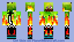 slime fire Minecraft Skin