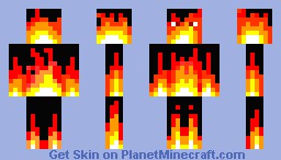 THIS PERSONS ON FIRE Minecraft Skin
