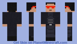 Red sun glasses Minecraft Skin