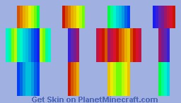 Boredom Rainbow Minecraft Skin