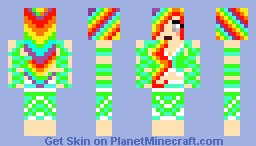 Rainbow Raver Minecraft Skin