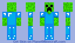 Creeper In Diamond Armour Minecraft Skin