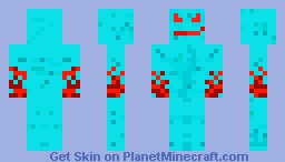 The Diamond demon Minecraft Skin