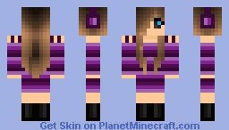 Purple Dress Princess Minecraft Skin