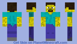 yellow steve Minecraft Skin