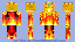 Flaming Knight Minecraft Skin