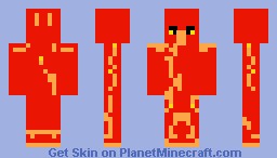 Fire Golem Minecraft Skin