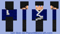 Marching Band uniform blue and grey Minecraft Skin
