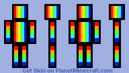 Rainbow Boy Minecraft Skin