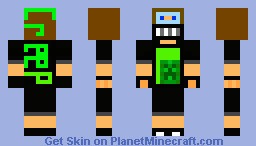 boxhead creep Minecraft Skin
