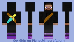 steve as assassin's Minecraft Skin
