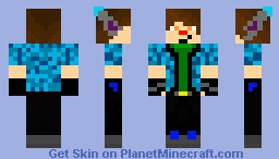 Blu Fighter Minecraft Skin