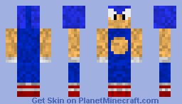 Sonic The Hedgehog Minecraft Skin