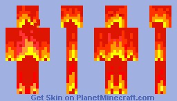 Lava Man Minecraft Skin