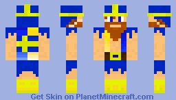 Swedish Viking Minecraft Skin