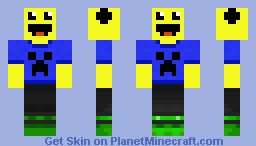Dubble Epic face with head-set Minecraft Skin