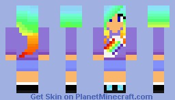 Rainbow Girl Minecraft Skin