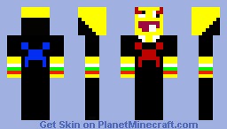 yellow crazy person Minecraft Skin