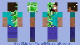 creeper steve Minecraft Skin