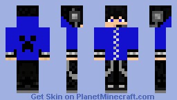 Blue Gamer Minecraft Skin