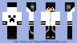 White Gamer Minecraft Skin