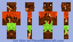 mutant poop monster with cloths Minecraft Skin