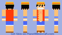 Monkey D. Luffy Minecraft Skin
