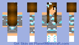 Diamond Girl (Block Girl Series) Minecraft Skin