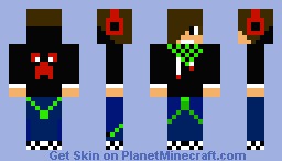 gangster black hood Minecraft Skin