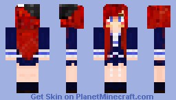 Red Girl Minecraft Skin