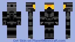 halo master chief (in black) Minecraft Skin