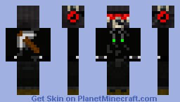 Black miner ghost Minecraft Skin