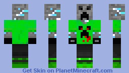 Diamond Creeper Minecraft Skin
