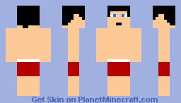 Swimming guy Minecraft Skin
