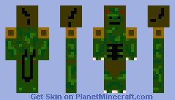 Lizard man Ranger Minecraft Skin