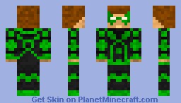 Green superhero Minecraft Skin