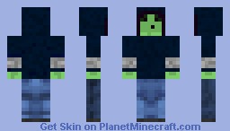 Hooded Human Slime Minecraft Skin