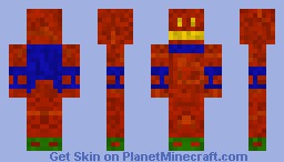 lava man (Hero) Minecraft Skin