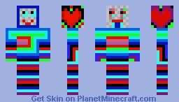 Random Heart head Minecraft Skin