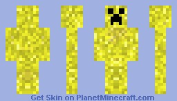 Yellow Creeper Minecraft Skin