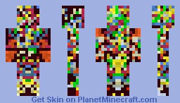 Colourful skin Minecraft Skin
