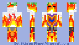 Fire monster Minecraft Skin